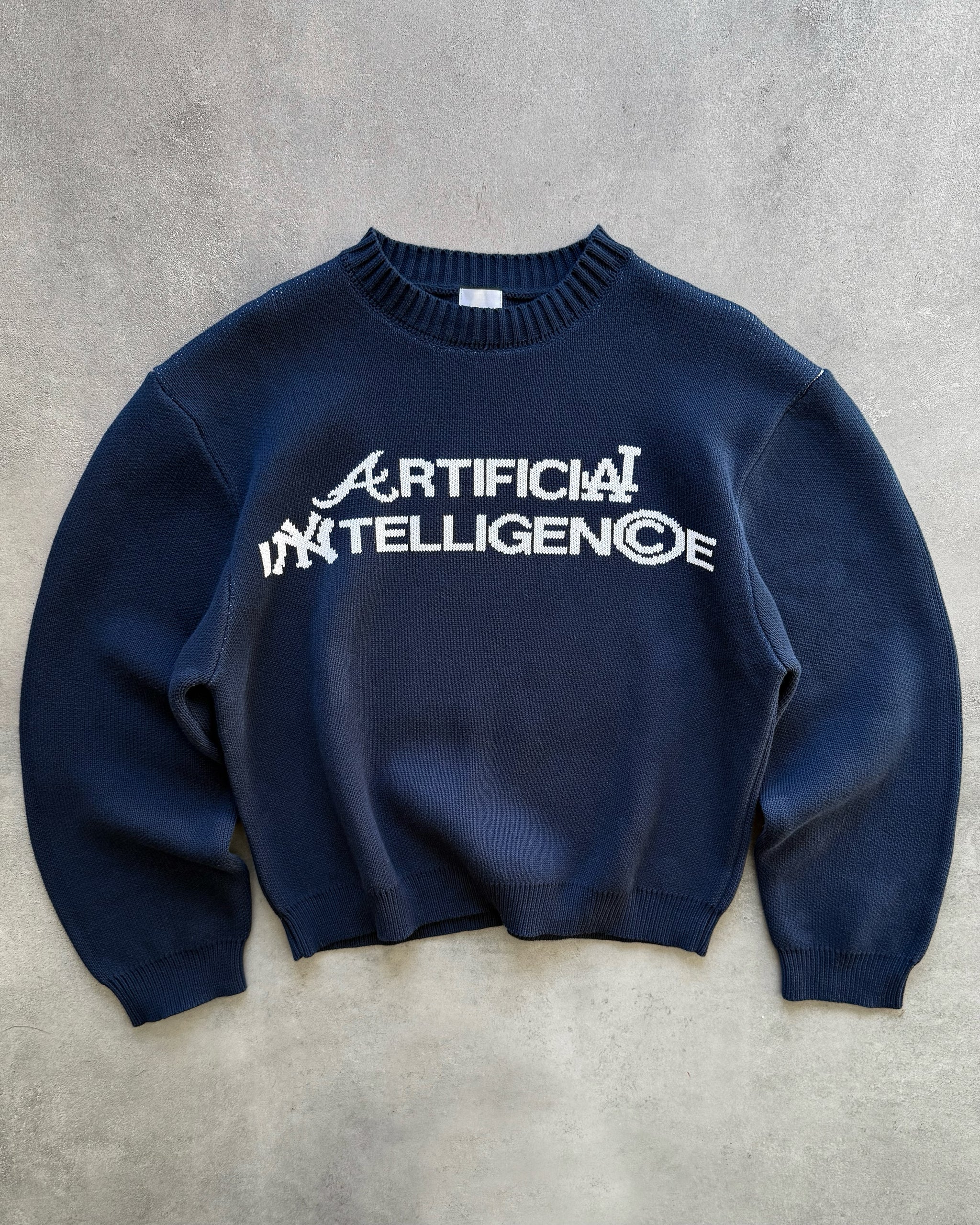 "ARTIFICIAL INTELLIGENCE" KNIT SWEATER